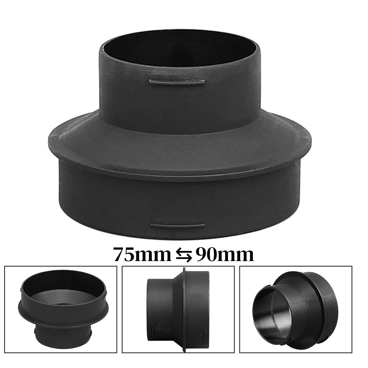 90mm To 75mm Air Ducting Pipe Reducer Converter - Hcalory