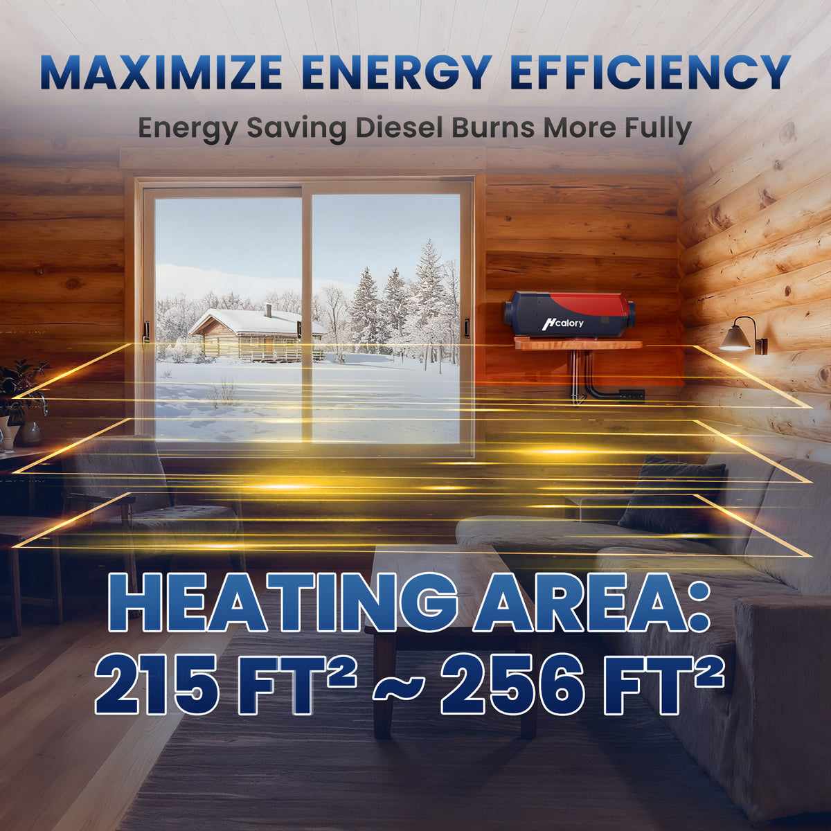 HBU1S Diesel Heater Unit 1S, 12V Higher Fuel Efficient - Hcalory